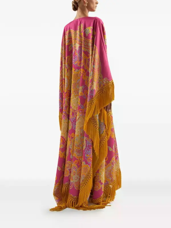 TALLER MARMO Pahlavi Kaftan Fringed Dress