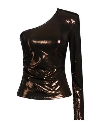 Patrizia Pepe One-shoulder Metallic Top