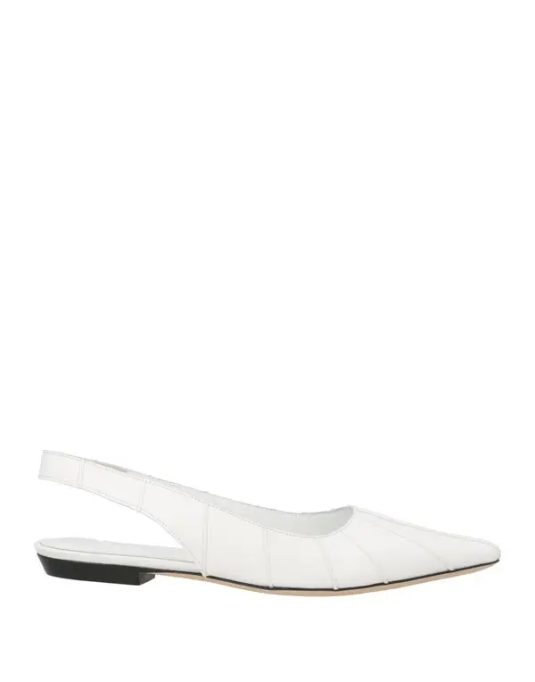 By Far Leather Slingback Ballet Flats