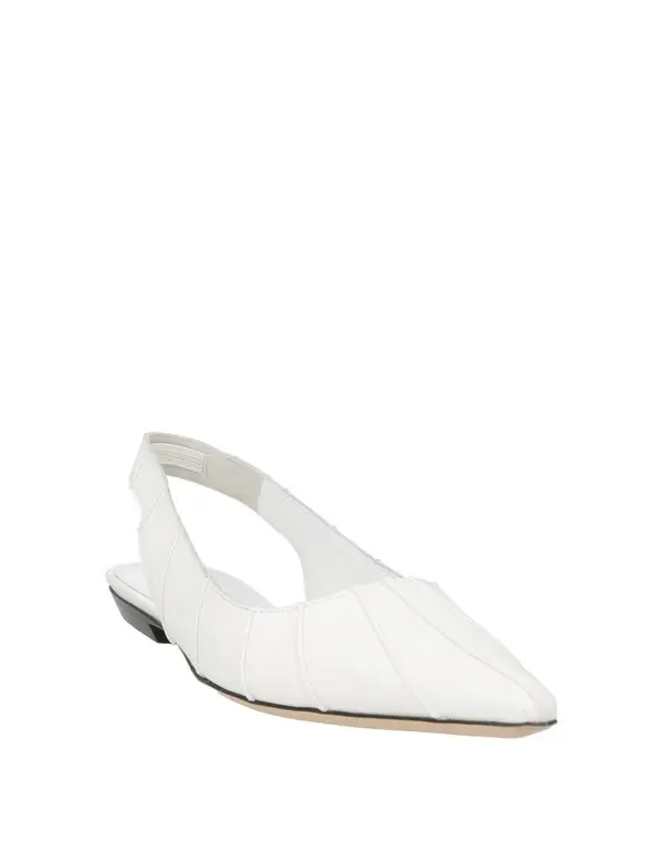 By Far Leather Slingback Ballet Flats