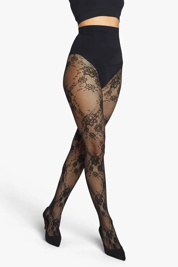 HEIST STUDIOS The Floral Lace Tights