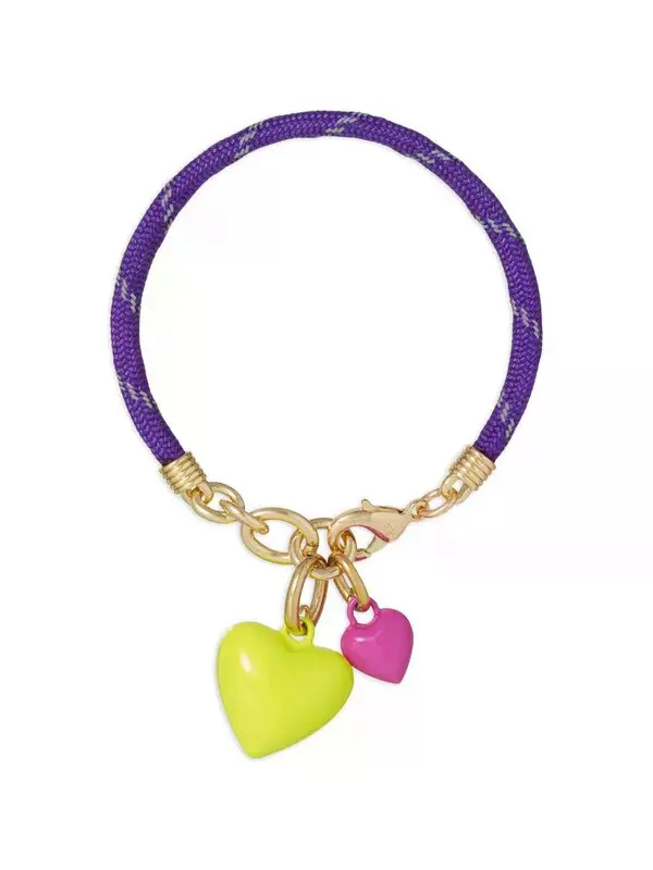 ROXANNE ASSOULIN Double-heart Charm Bracelet - Blue
