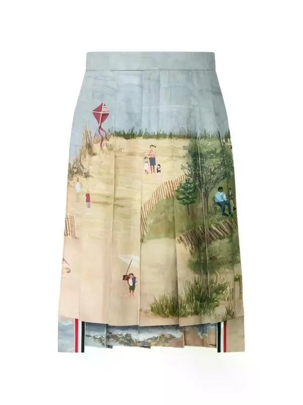 Thom Browne Nantucket Pleated Skirt