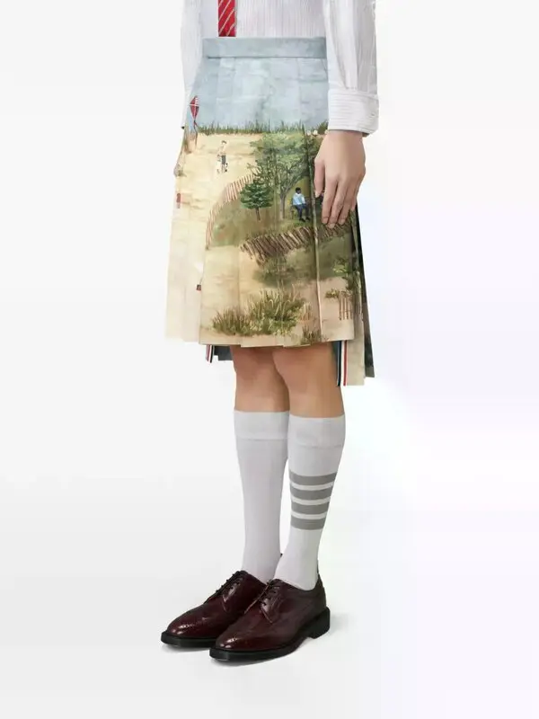 Thom Browne Nantucket Pleated Skirt