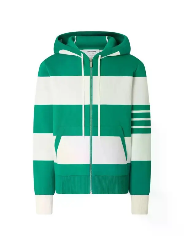 Thom Browne Hector 4-bar Hoodie - Green