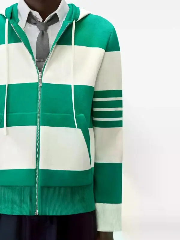Thom Browne Hector 4-bar Hoodie - Green