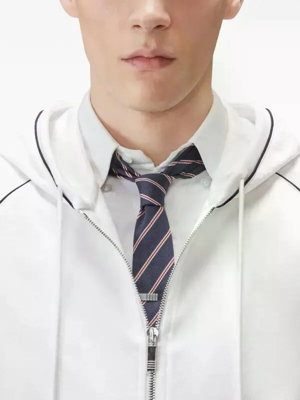 Thom Browne Loopback Stripe-detail Hoodie