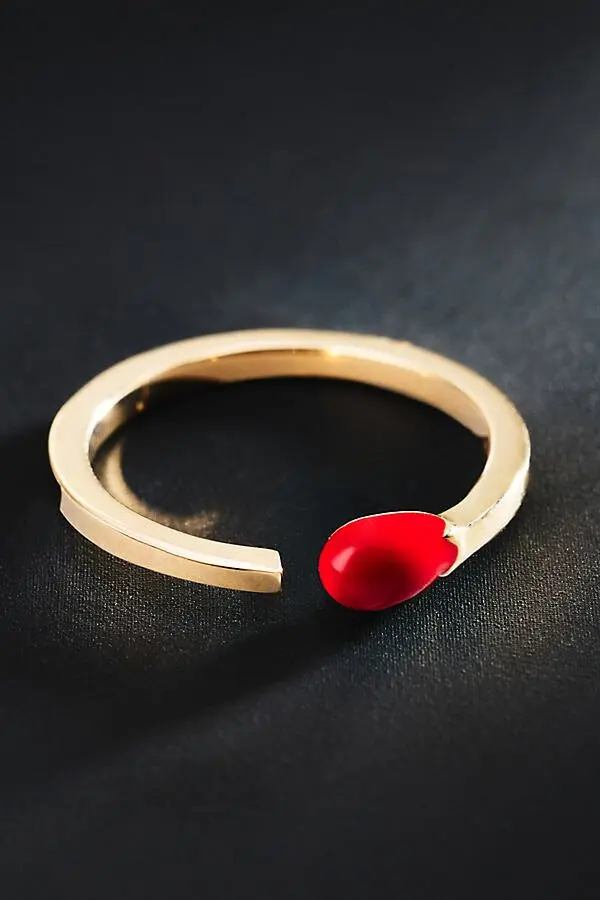Anthropologie Alison Lou Match Stacking Ring - Gold