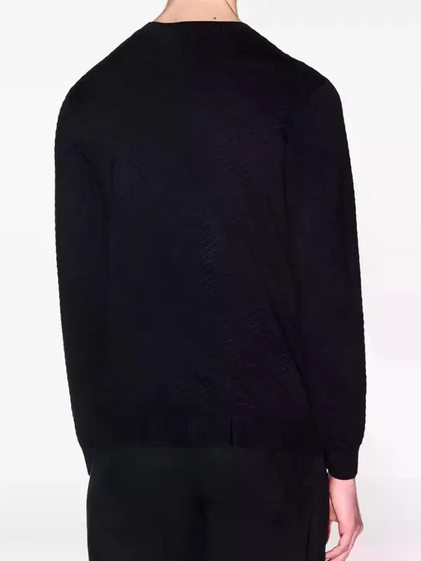 Armani Exchange Zigzag Knit Sweater