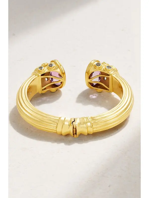 AMRAPALI LONDON Plated Multi-stone Cuff