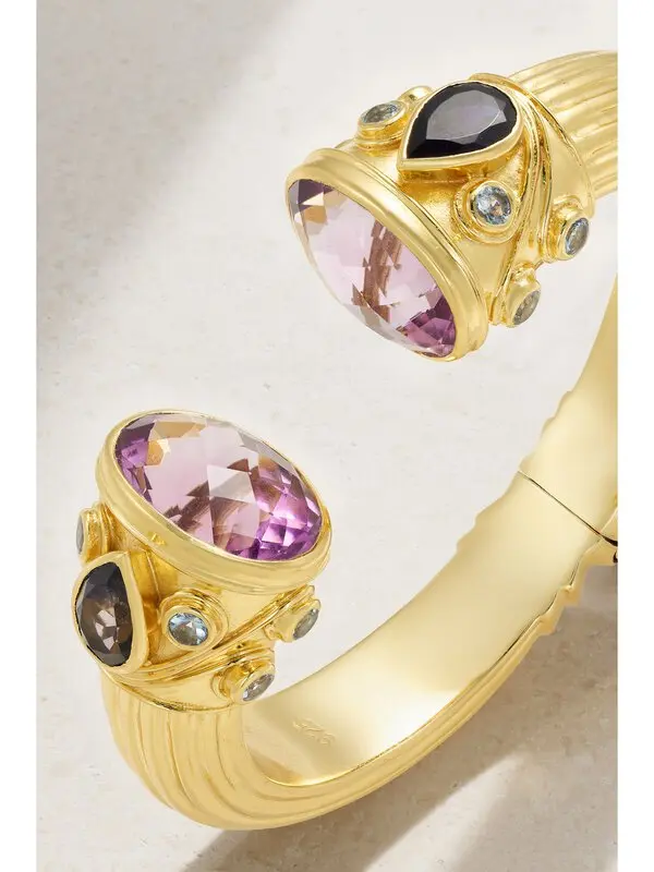 AMRAPALI LONDON Plated Multi-stone Cuff