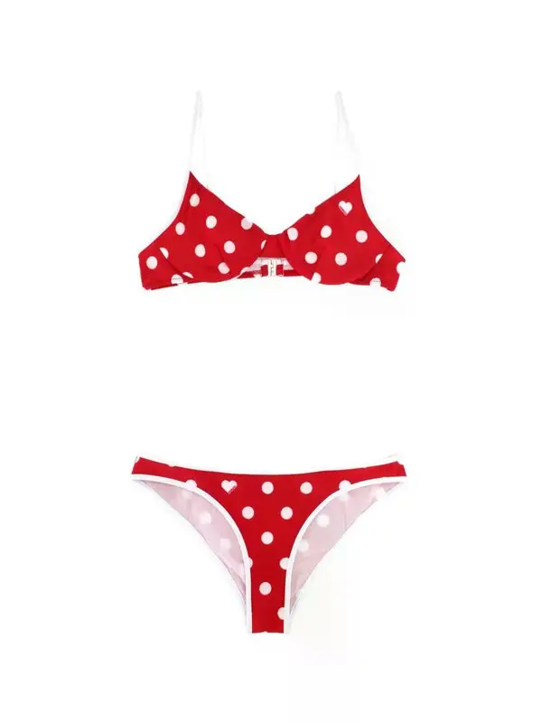 Fiorucci Polka-dot Bikini - Red