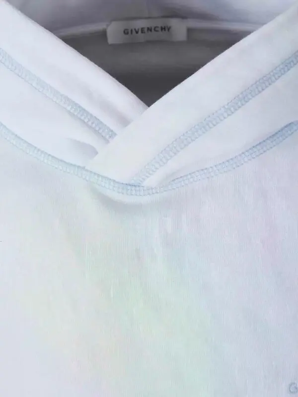 Givenchy Logo Print Contrast Stitch Hoodie