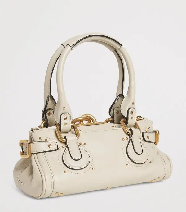 Chloé Small Leather Paddington Top-handle Bag - Beige
