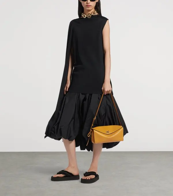 Balenciaga Le 7 Medium Leather Shoulder Bag