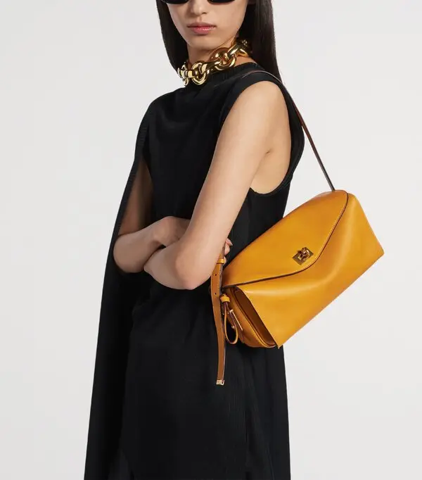 Balenciaga Le 7 Medium Leather Shoulder Bag