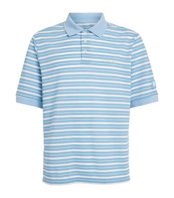 MANORS Piqué Stripe Goat Polo Shirt