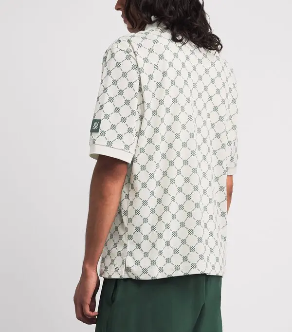 MANORS Piqué Monogram Goat Polo Shirt