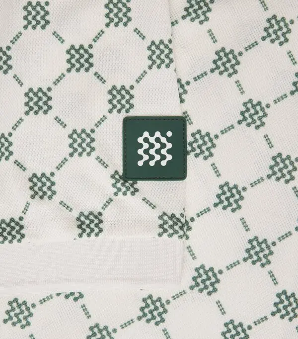 MANORS Piqué Monogram Goat Polo Shirt