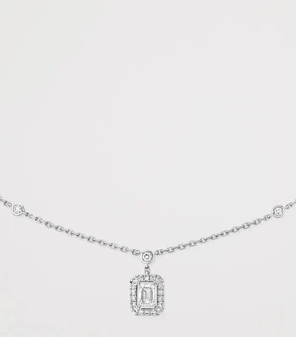 Messika My Twin Trilogy White Gold And Diamond Necklace