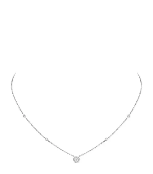 Messika Joy Xs White Gold And Diamond Necklace - Silver