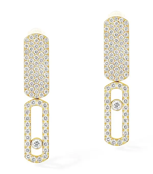 Messika Imperial Move Diamond Earrings - Gold