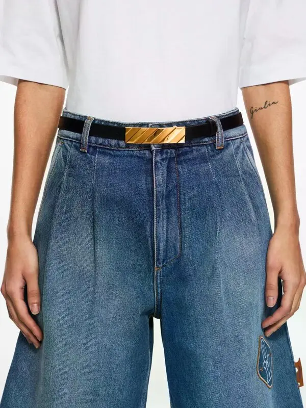 Off-White Diagonal Metal-buckle Belt