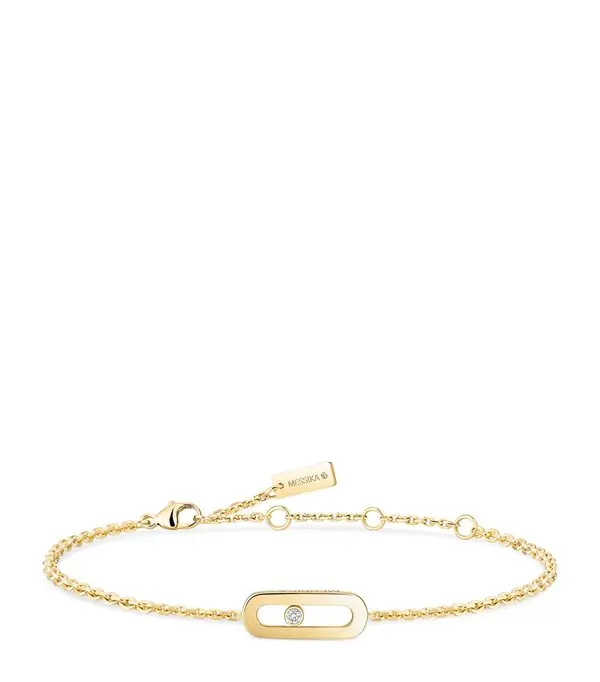 Messika Move Uno Yellow Diamond Chain Bracelet - Gold