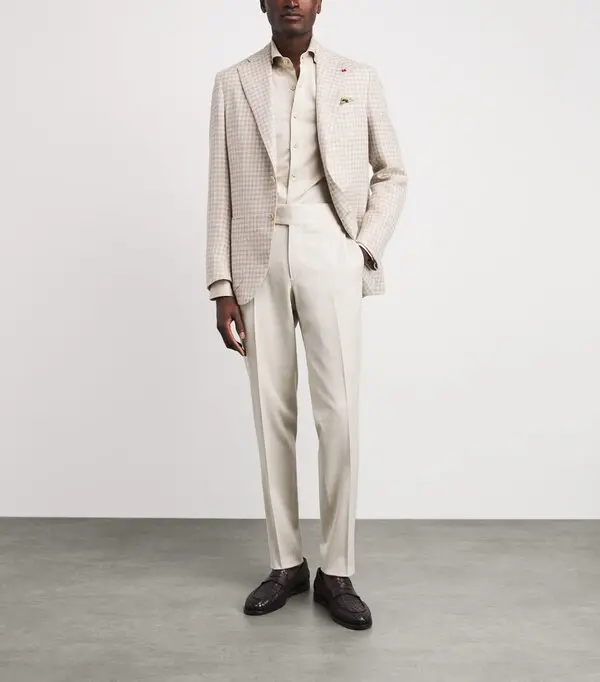 Isaia Cotton Jersey Shirt - Beige