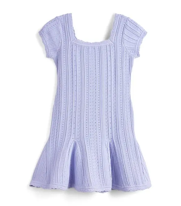LoveShackFancy Pointelle Daffron Dress - Blue