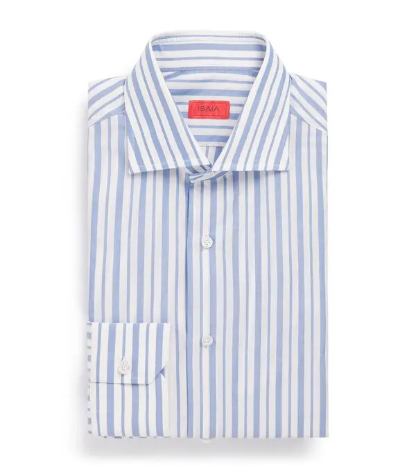 Isaia Cotton Stripe Shirt