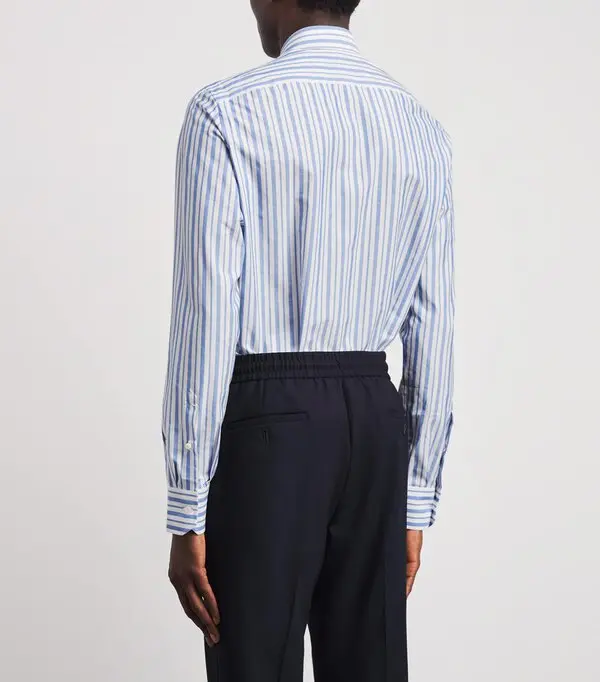 Isaia Cotton Stripe Shirt