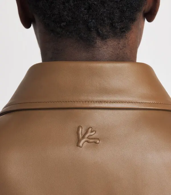 Isaia Lamb Suede Motorcycle Jacket