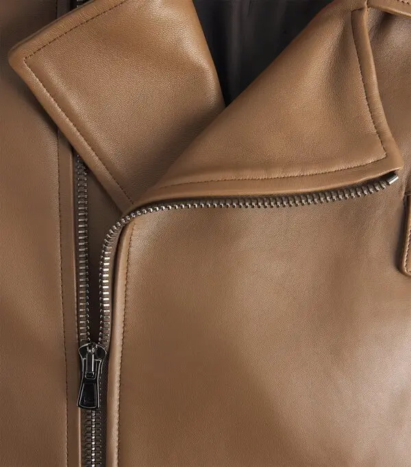 Isaia Lamb Suede Motorcycle Jacket