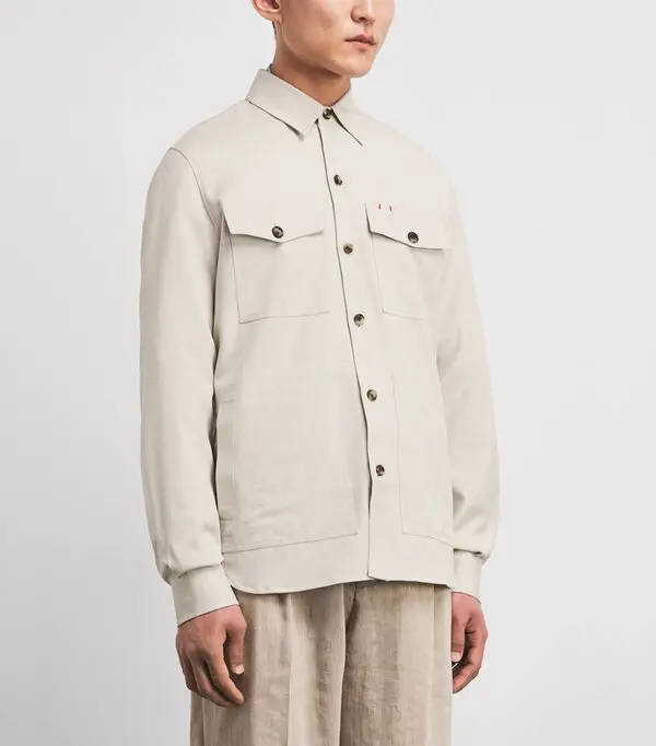 Isaia Wool-blend Overshirt
