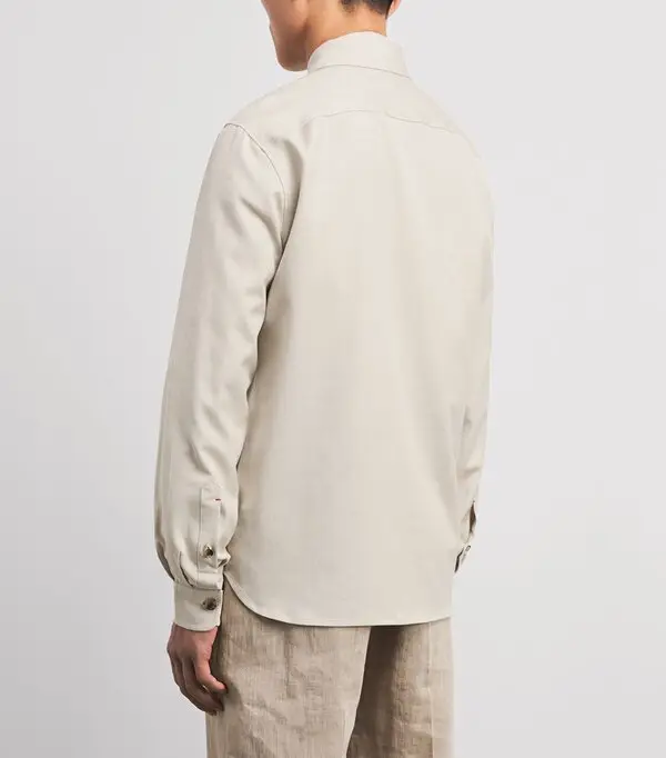 Isaia Wool-blend Overshirt