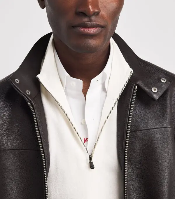 Isaia Silk-cashmere Quarter-zip Sweater