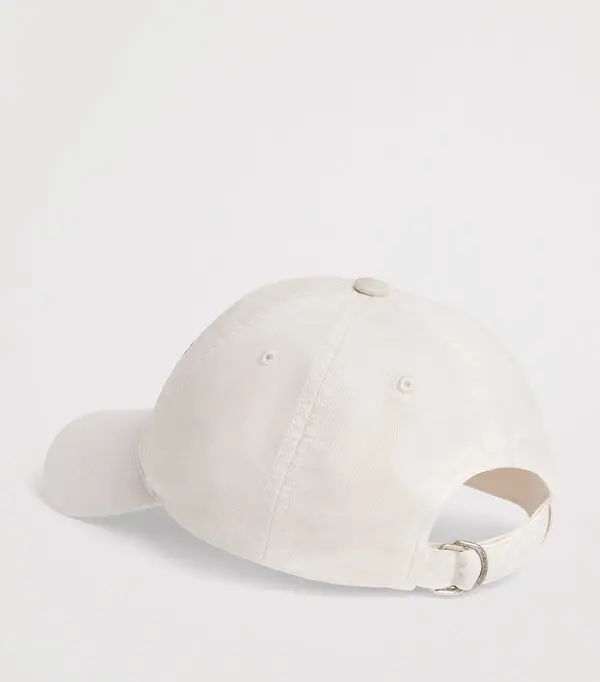 Acne Studios Cotton Logo Cap - White