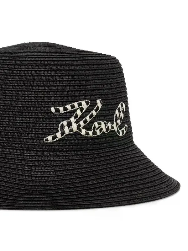 Karl Lagerfeld Woven Bucket Hat