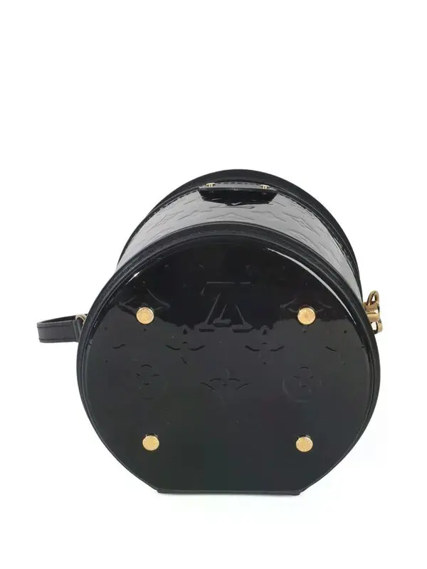 LOUIS VUITTON Monogram Vernis Cannes Leather Handbag - Black