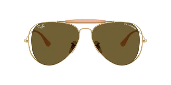 Ray-ban X Dolce&gabbana Aviator Sunglasses - Dark Brown