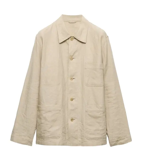 Prada Linen Worker Jacket