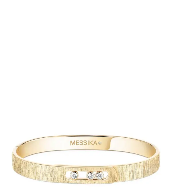 Messika Move Noa Diamond And Yellow Bangle - Gold