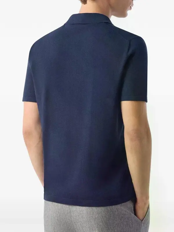 Corneliani Pima Ice Fine-knit Cotton Polo Shirt