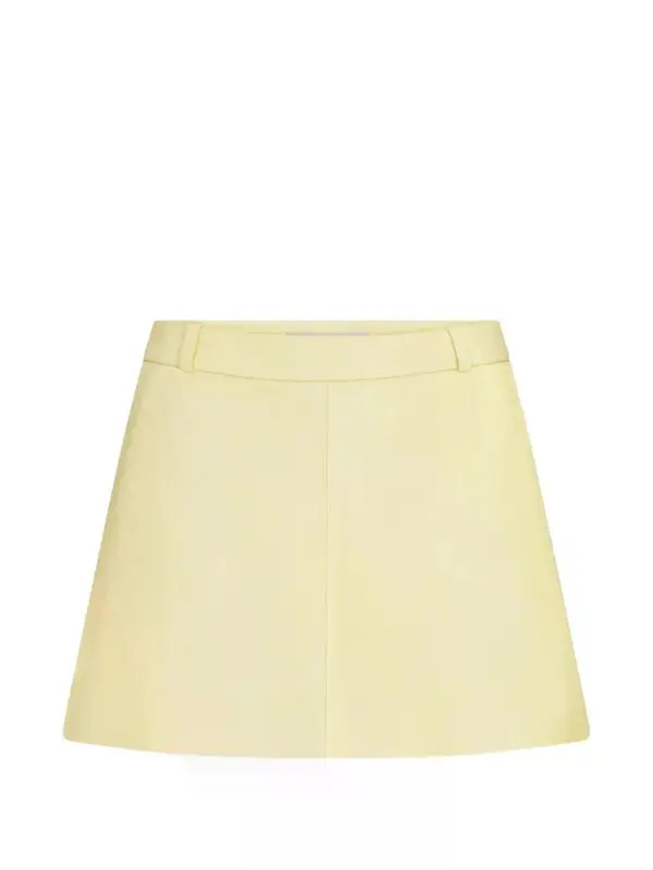 FRAME Leather Mini Skirt