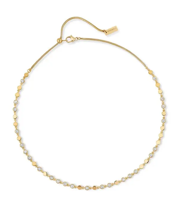 Messika D-vibes Yellow And Diamond Necklace - Gold