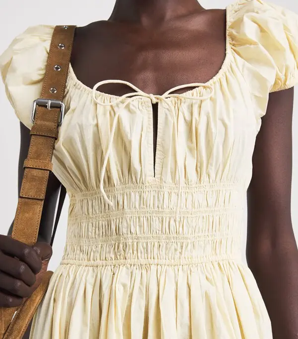 DÔEN Organic Cotton Quinn Midi Dress - Ivory