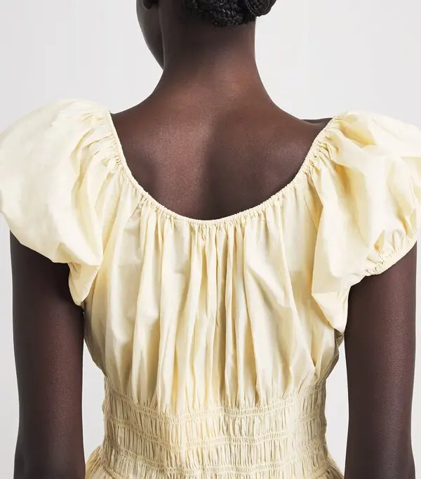DÔEN Organic Cotton Quinn Midi Dress - Ivory