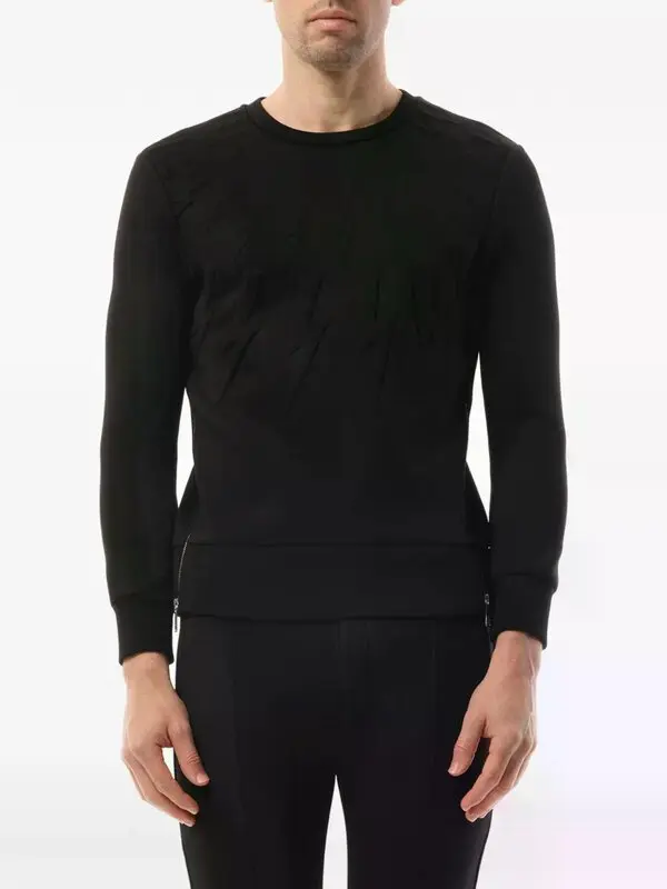Neil Barrett Fair Isle Thunderbolt Motif Sweater