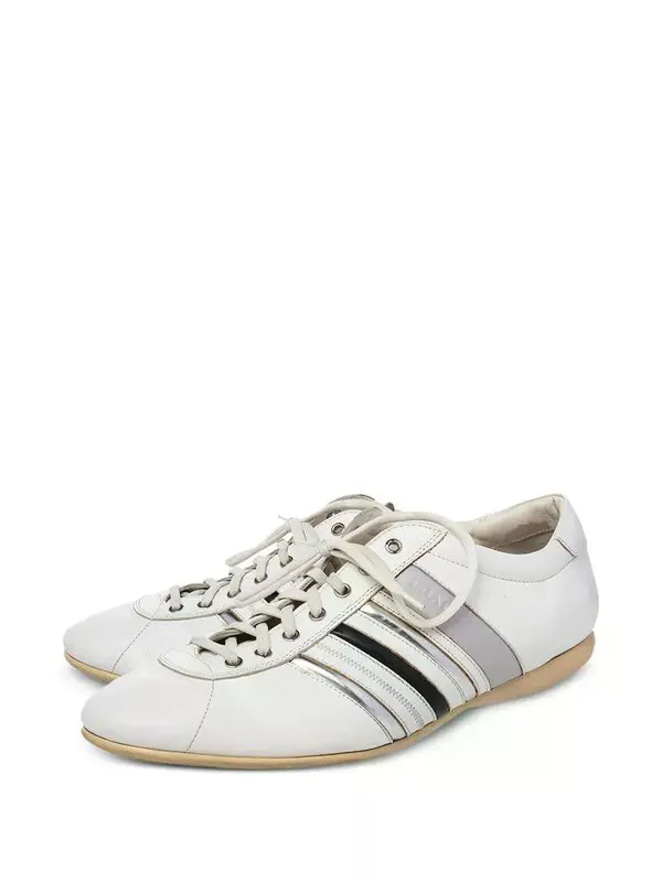 Prada Striped Detail Low-top Sneakers